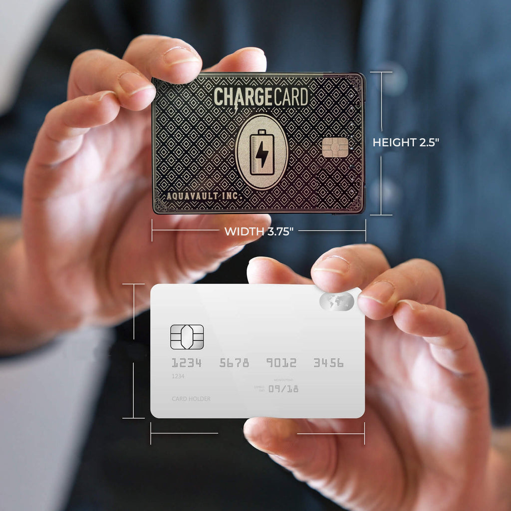 ChargeCard Wireless Ultra-Thin Power Bank - Shark Tank – AquaVault Inc.