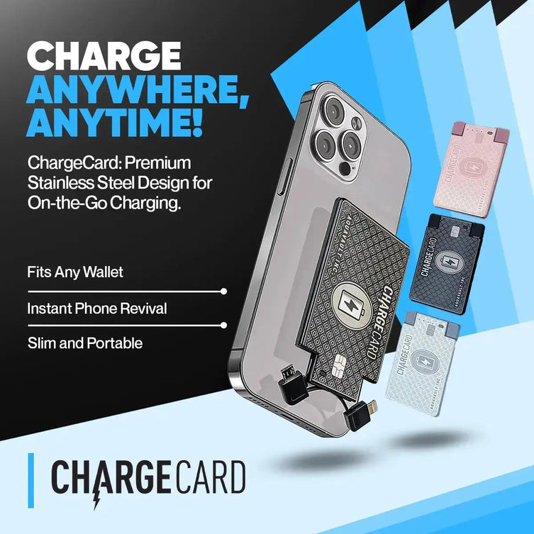 ChargeCard: A Powerful Portable Phone Charger – AquaVault Inc.