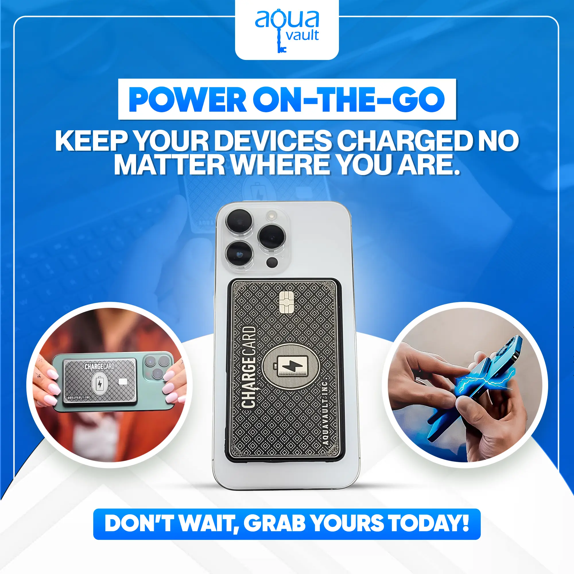 Wireless Magnetic Portable Charger - AquaVault Inc.