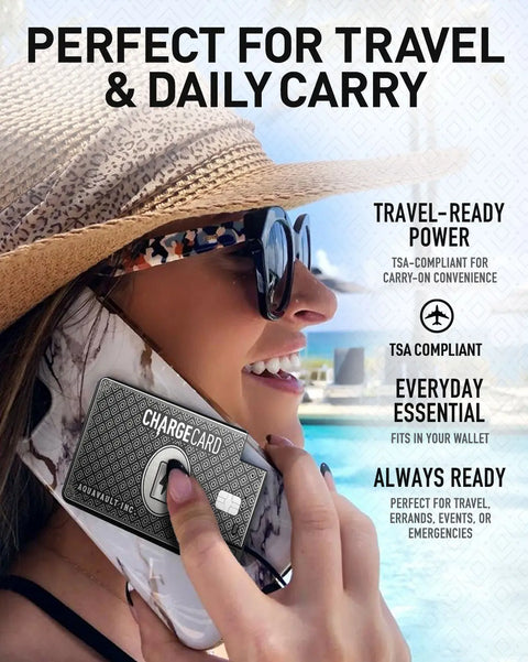 ChargeCard: A Powerful Portable Phone Charger – AquaVault Inc.